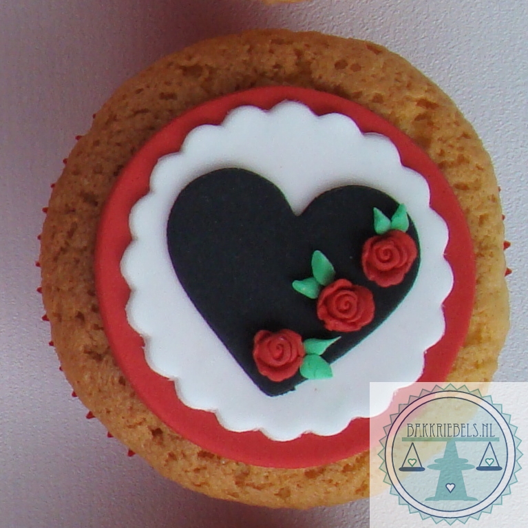 Hug, Love & Kiss cupcakes - Bakkriebels